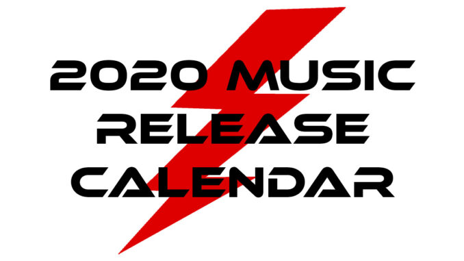 2020 MUSIC RELEASE CALENDAR | INFRARED MAGAZINE