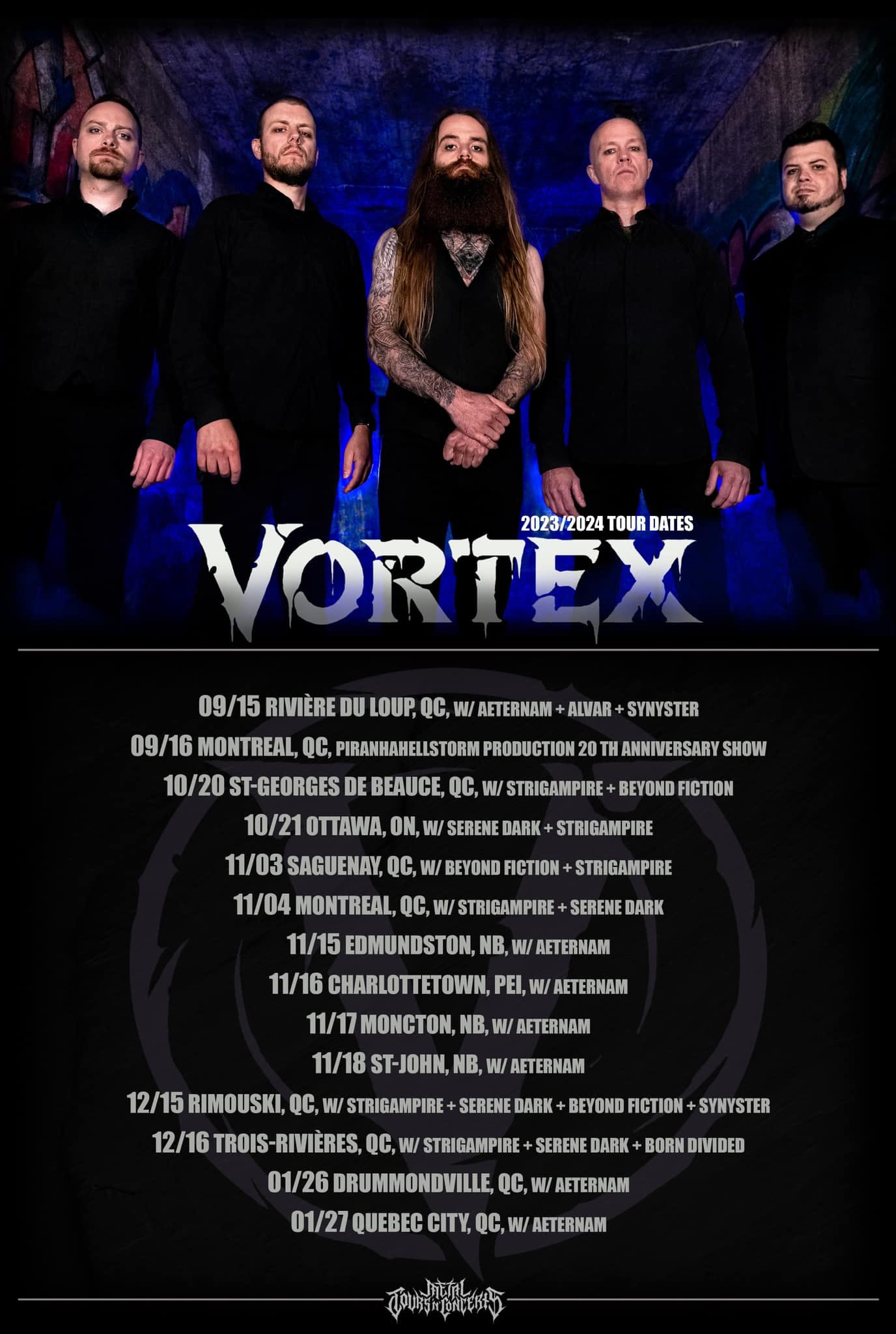 VORTEX Announces Eastern Canadian Tour Dates (QC, ON, NB, PEI) In ...