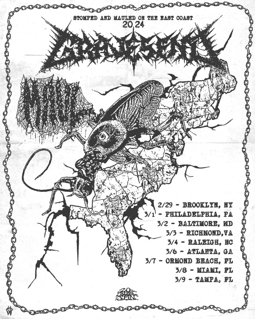 GRAVESEND And MAUL: Stomped And Mauled On The East Coast 2024 Tour ...