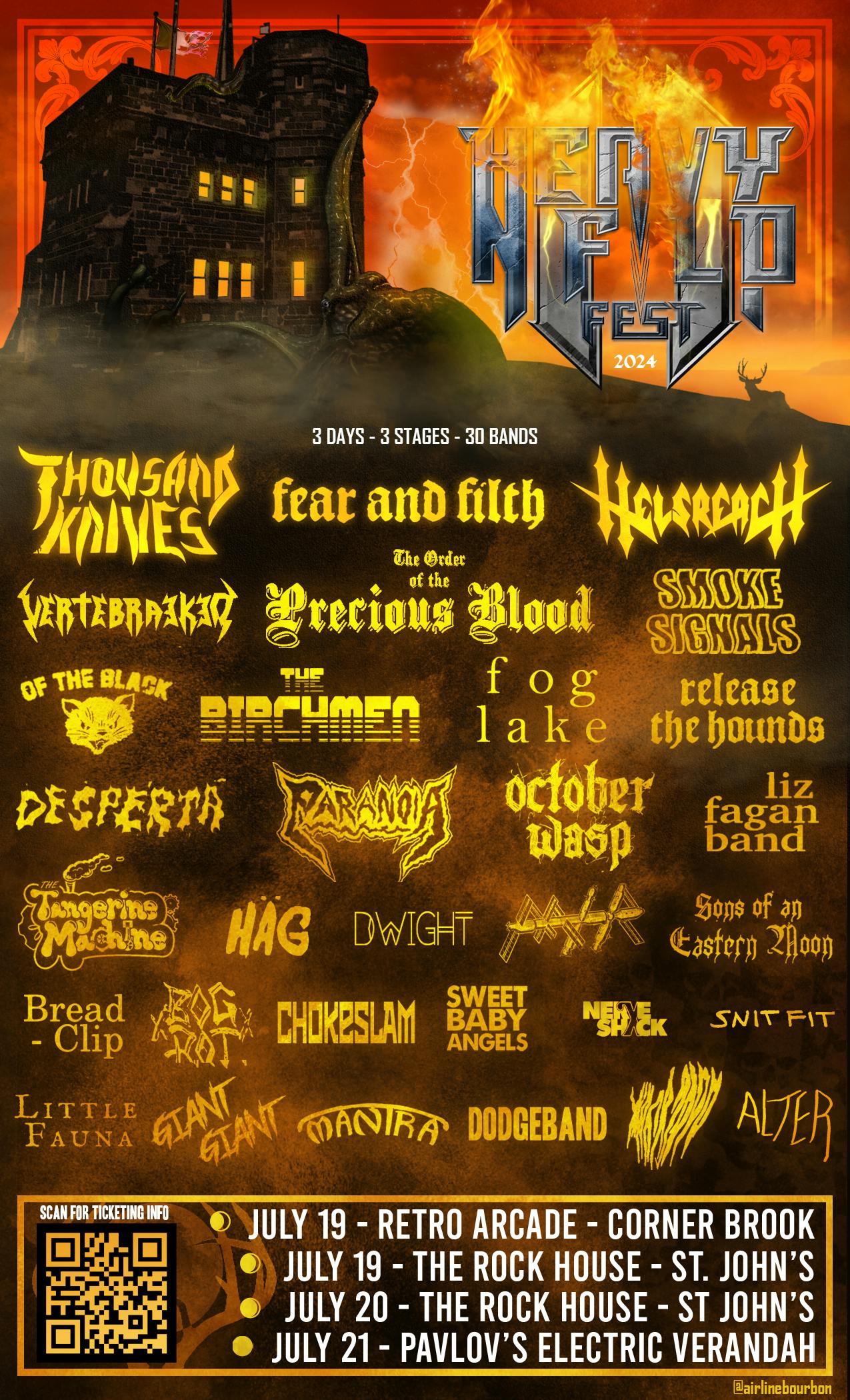Heavy NFLD Fest Announces 2024 Lineup w/ THOUSAND KNIVES, FEAR AND ...