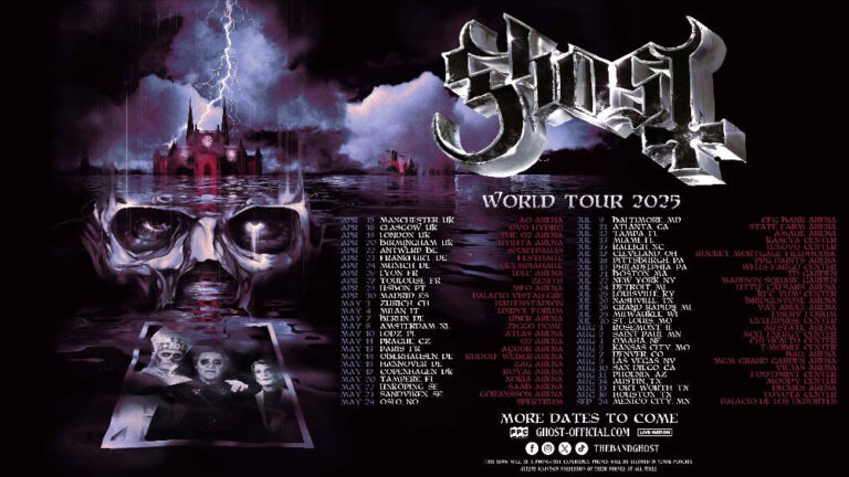 GHOST: WORLD TOUR 2025 TICKETS ON SALE HALLOWEEN WEEKEND | INFRARED ...